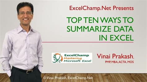 Intellisoft Training Pte Ltd On Linkedin Summarize Data In Excel 10 Ways To Analyze With Pivot