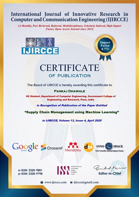 Researchpublication Machinelearning Supplychainmanagement Pankaj