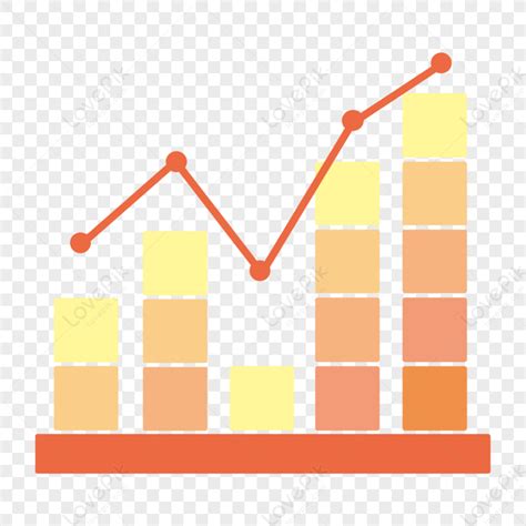 Statistics Clip Art Orange Gradient Chart Analysis Data Statistics Free