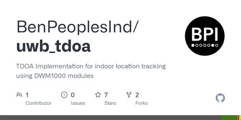 Github Benpeoplesinduwbtdoa Tdoa Implementation For Indoor