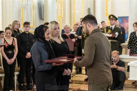 Рідним полеглого воїна з Ковельського району Президент передав орден Героя України