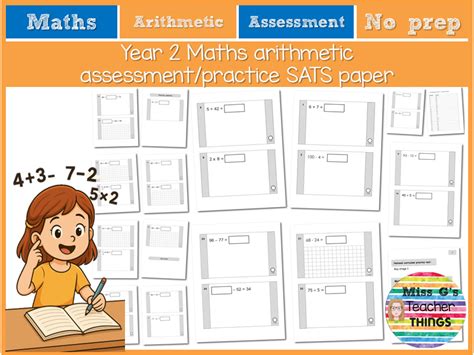 Year 2 Maths Arithmetic Sats Assessment Paper 2 Ks1 Teaching Resources Year 2 Maths Arithmetic Sats Assessment Paper 2 Ks1 Teaching Resources