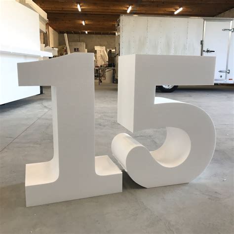 Large Styrofoam Numbers Etsy