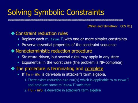 Ppt Symbolic Constraint Solving Powerpoint Presentation Free