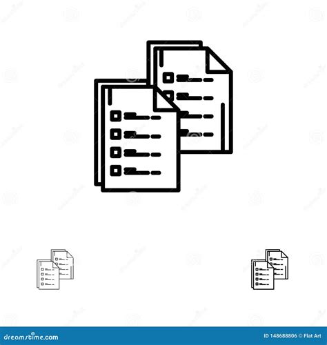 Document Analytics Data Copy Paper Resume Bold And Thin Black Line