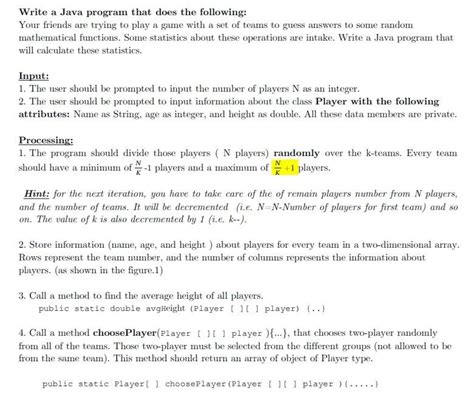solved write a java program that does the following your