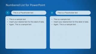 Numbered List Template For PowerPoint SlideModel