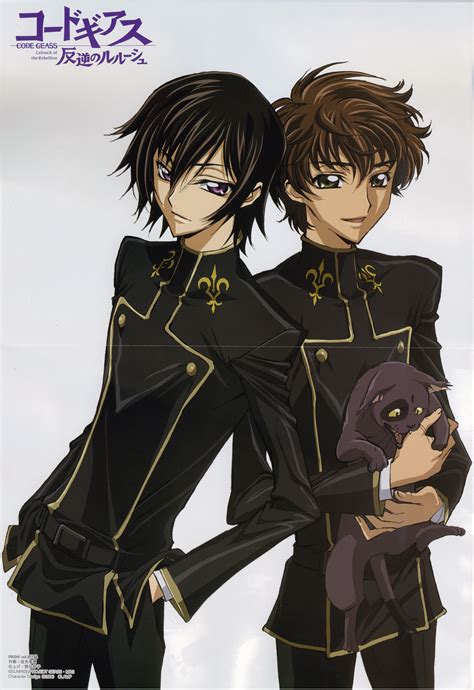 Sakou Yukie Code Geass Arthur Code Geass Kururugi Suzaku Lelouch