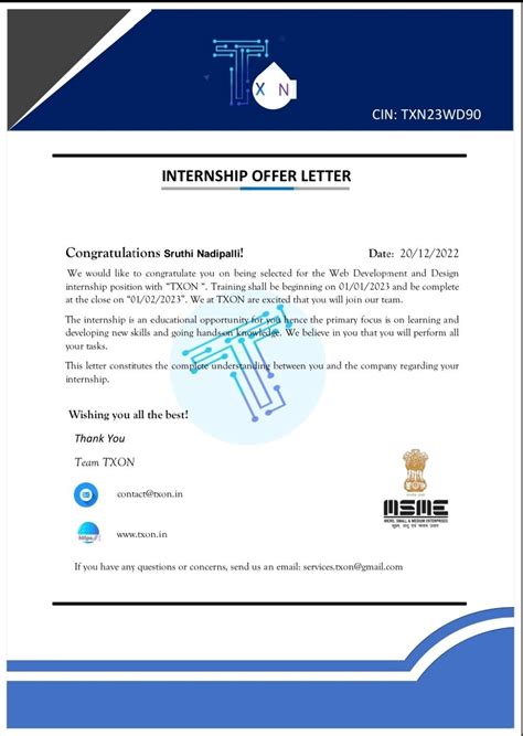 Sruthi Nadipalli On Linkedin Txon Txon Internship 10 Comments