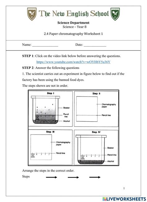 24 Paper Chromatography Worksheet Online Exercise For Live