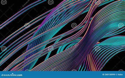 Abstract 3d Render Stock Illustration Illustration Of Iridescent 260138999