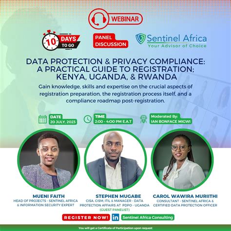 Sentinel Africa Consulting On Linkedin Dataprotection Compliancewebinar Registernow Odpc