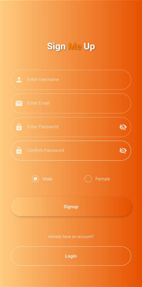 Beautiful Signup Flutter Form Ui Design Let Me Flutter