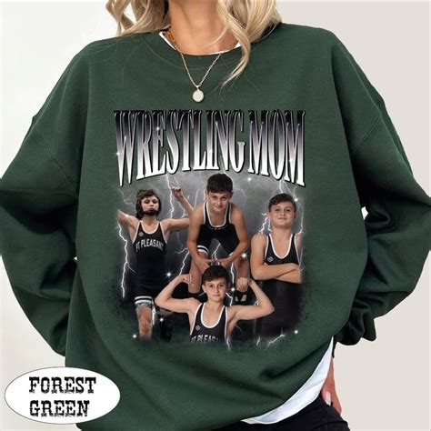 Custom Bootleg Wrestling Mom Sweatshirt Personalized Wrestling Mom