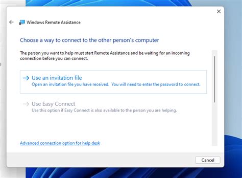 Remote Assistance Easy Connect Greyed Out Fixed