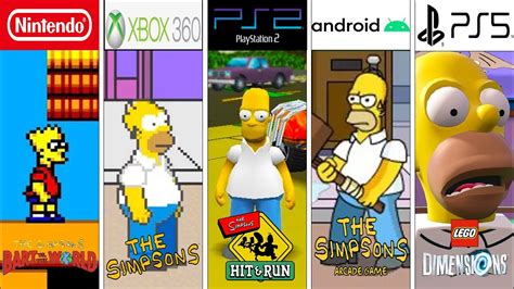 The Evolution Of The Simpsons Games Gamehistoryevolutiongame Youtube