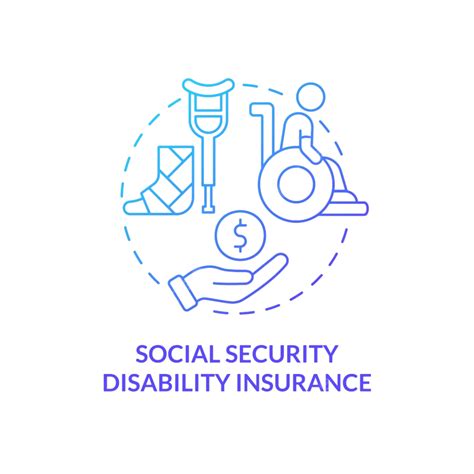 Disability Insurance Vector Art Png Social Security Disability Insurance Blue Gradient Concept