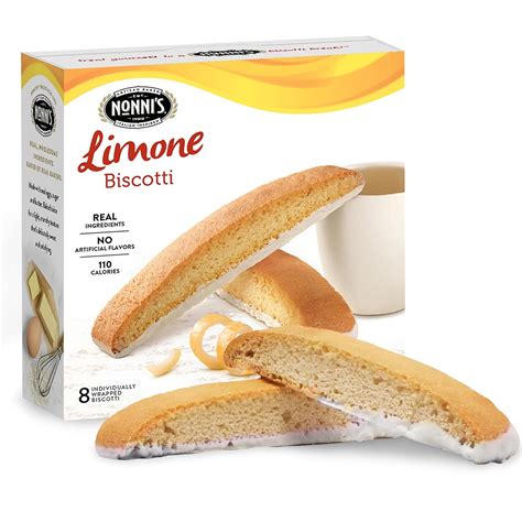 Nonnis Limone Biscotti Italian Cookies Lemon Cookies