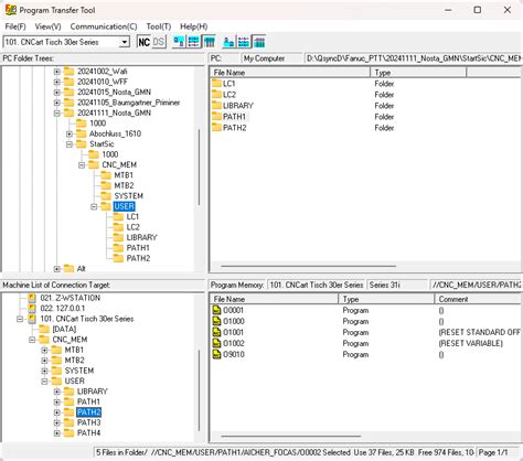 Fanuc Program Transfer Tool