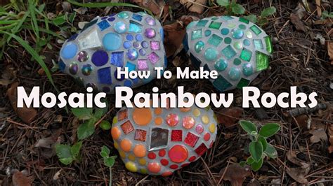 How To Make Mosaic Garden Rocks Mosaic Tutorials Youtube