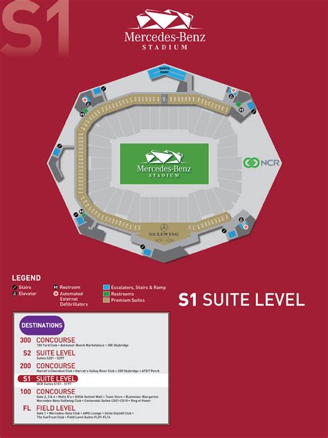 Stadium Maps Mercedes Benz Stadium Stadium Seating Charts
