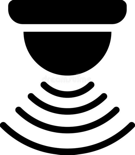 Motion Sensor Icon Movement Sensor Symbol In Flat Style For Your Web