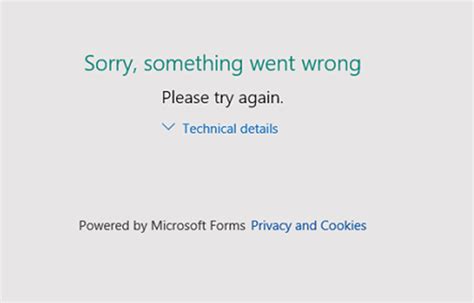 Microsoft Forms Error Sorry Something Went Wrong Ezcloudinfo