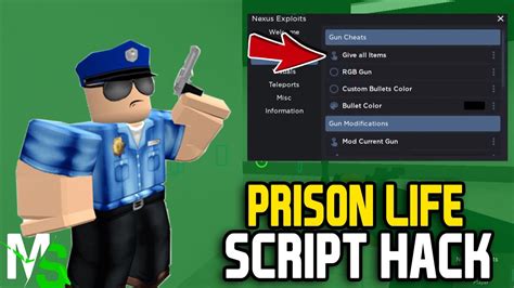 PRISON LIFE SCRIPT HACK Roblox MUITO FODA Auto Farm E Mais Funcionando YouTube