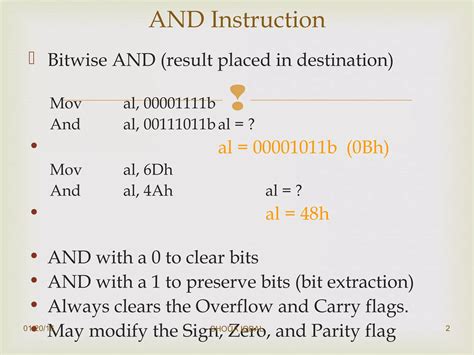 Boolean And Comparisoninstructions Ppt