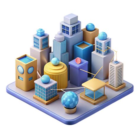 Extraordinary Traditional Smart City Infrastructure A 3d Model Of Urban