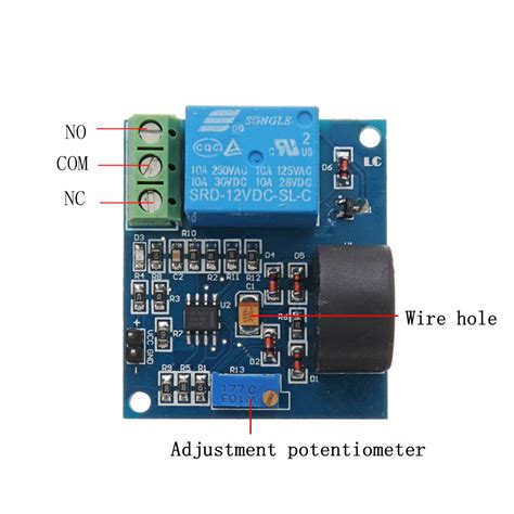 Dc V A Overcurrent Protection Sensor Module Ac Current Detection Relay Module Switch Output