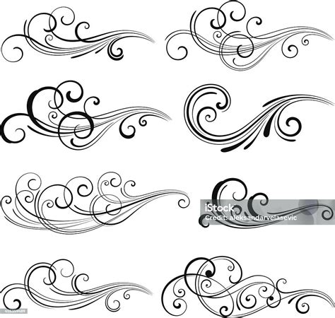Swirl Elements Stock Illustration Download Image Now Arts Culture