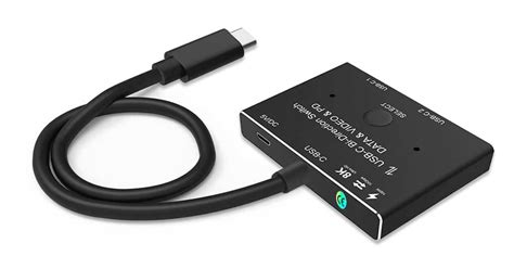 USB C Video Switch Connect Two Devices To The Same Screen The Output