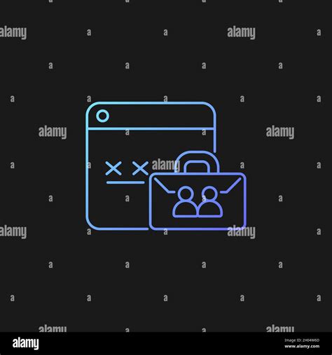 Corporate Password Gradient Vector Icon For Dark Theme Stock Vector Image And Art Alamy