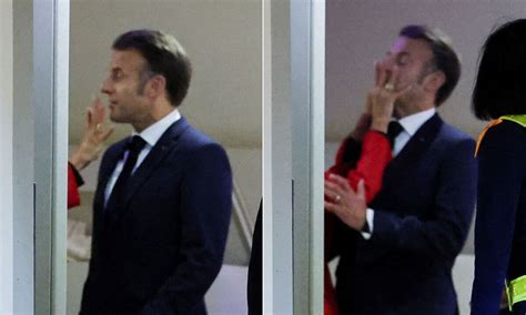 전용기에서 부부싸움 마크롱 부인에게 얼굴 맞아