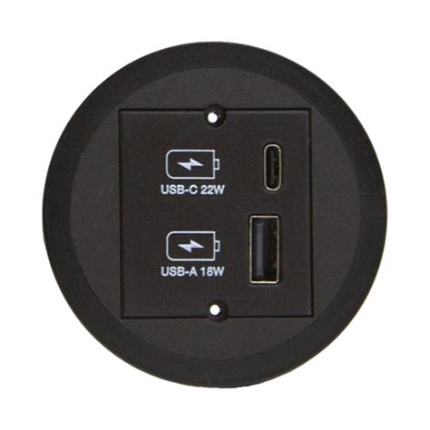 PIX Inbouw USB A C Lader Artikelnr 009246