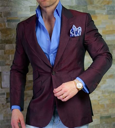 Ropa De Moda Hombre Trajes Guinda Moda De Hombre