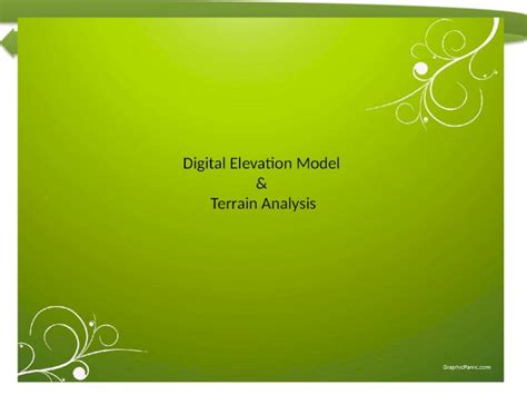 Pptx Digital Elevation Model And Terrain Analysis Dokumen Tips