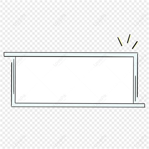 กล่องข้อความเส้นขอบสี่เหลี่ยมการ์ตูนสีน้ำเงินสีขาว Png สำหรับการดาวน์โหลดฟรี Lovepik