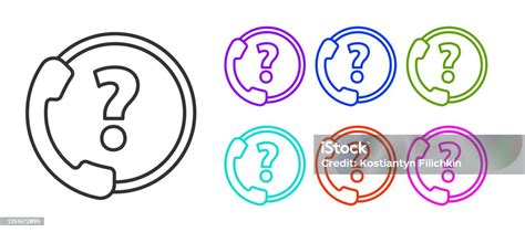 흰색 배경에 격리 된 검은 줄 전화 24 시간 지원 아이콘 하루 종일 고객 지원 콜 센터 풀 타임 콜 서비스 다채로운 아이콘을 설정합니다 벡터 일러스트레이션 24에 대한