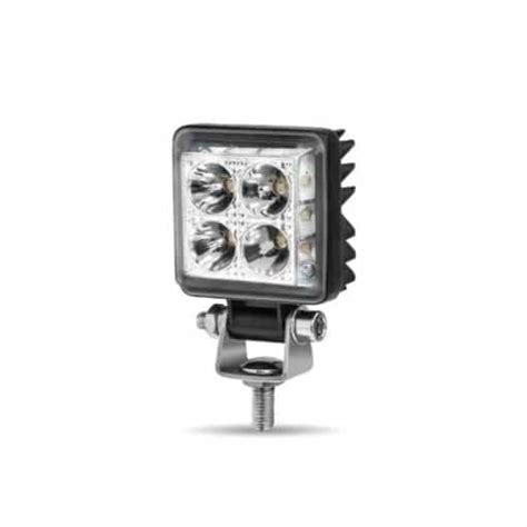 2 Radiant Series Mini Square LED Work Lamp Combination Spot Flood 800 Lumens 75 Chrome Shop