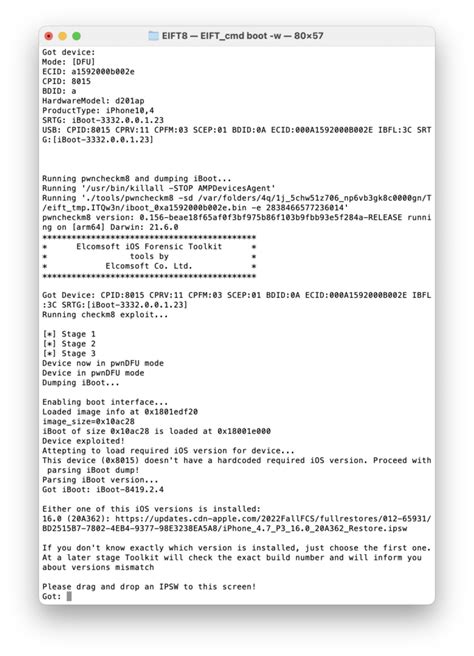 IOS 16 Extracting The File System And Keychain From A11 Devices ElcomSoft Blog