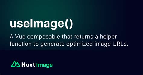 Useimage Nuxt 图片 Nuxt 框架