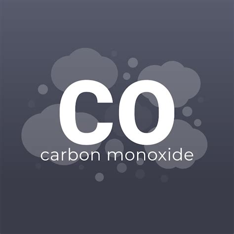 Premium Vector Carbon Monoxide Co Gas Vector Illustration