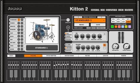 Fanan Releases Kitton 2 Free Drum Machine Plugin For Windows