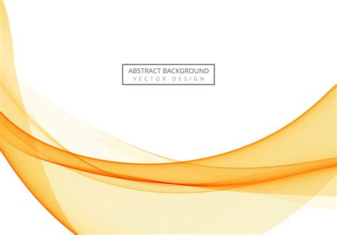 Abstract Flowing Orange Wave Design 1330111 Vector Art At Vecteezy