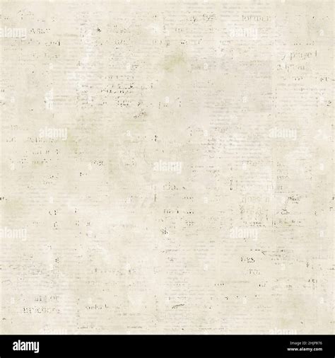 Newspaper Paper Grunge Aged Newsprint Seamless Pattern Vintage Old