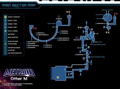 Game maps - Metroid: Other M (Metroid Recon)