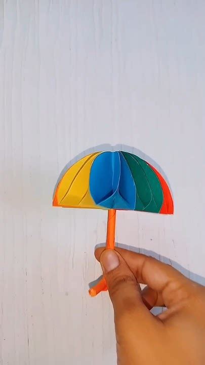 Diy Paper Umbrella 🏖️ Shorts Craft Ytshorts Trending Arjitsingh Youtube