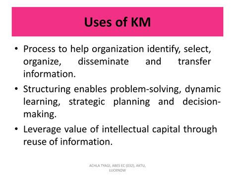 Strategic Knowledge Management Conceptual Framework PPT